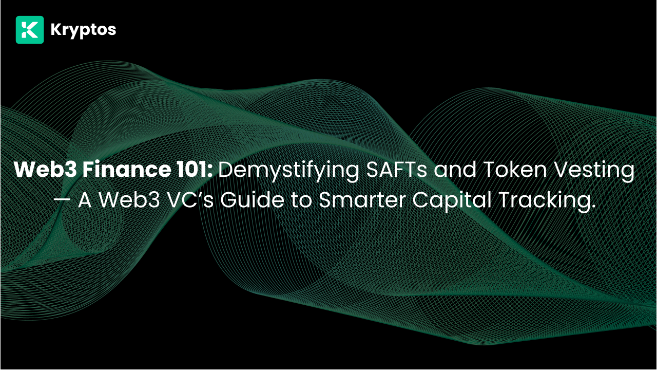 Web3 Finance 101: Demystifying SAFTs and Token Vesting — A Web3 VC’s Guide to Smarter Capital ...